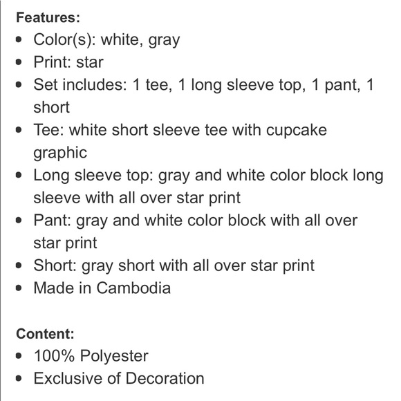 BCBG | Pajamas | Bcbg Youth Girls 4piece Lounge Set Style Star | Poshmark